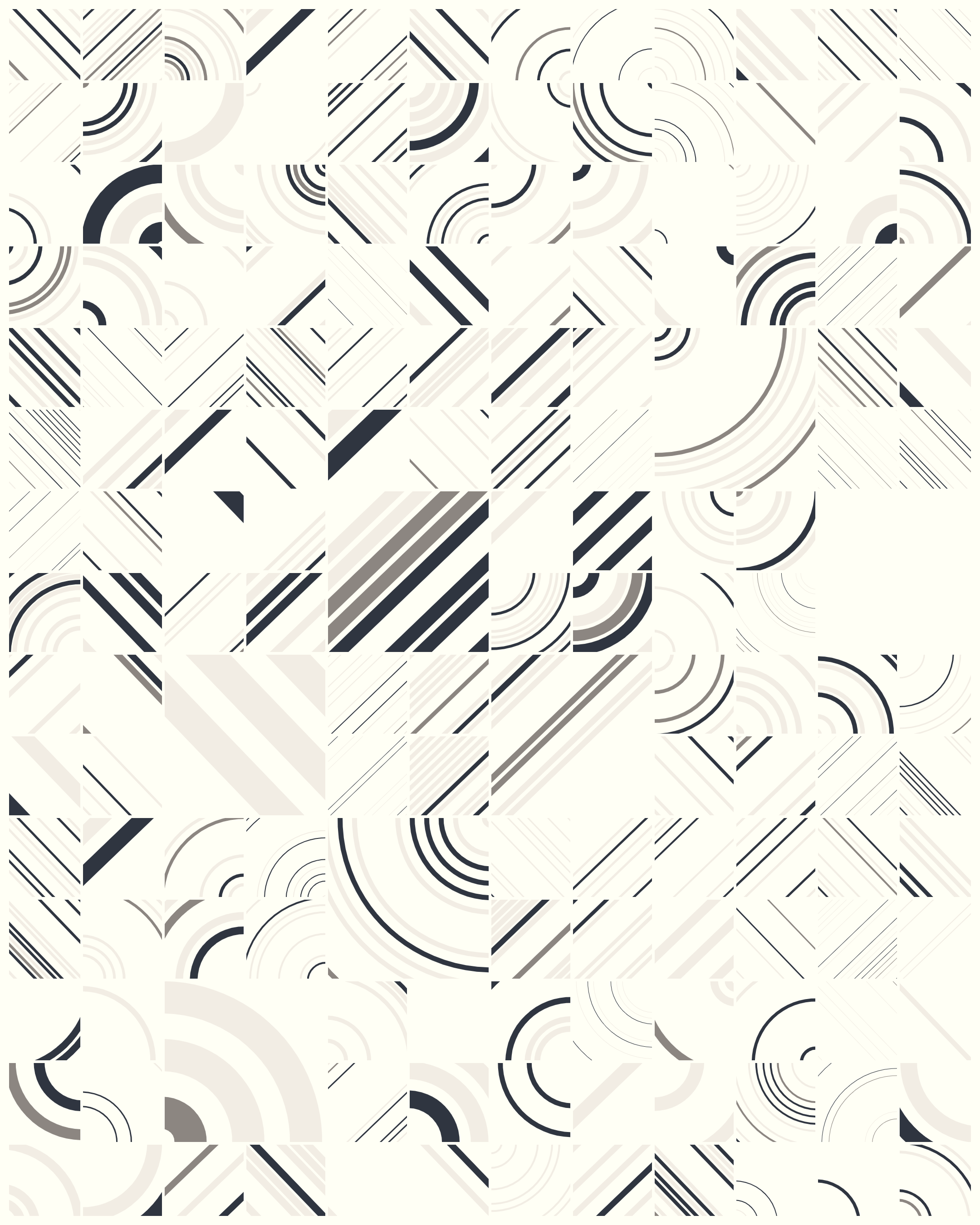 Marketplace Composition Study Grid Fxhash
